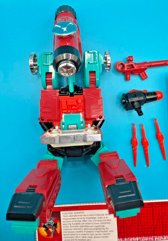 1985 Perceptor 100% COMPLETE TECH SPEC G1 TRANSFORMERS UNUSED HIGH ...