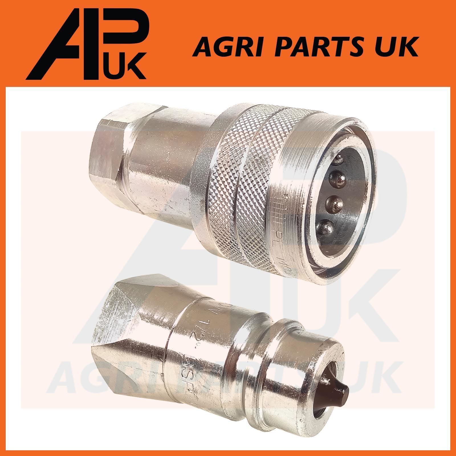 Hydraulic Fitting Coupling 1/2" BSP Set for Manitou Merlo JCB ...