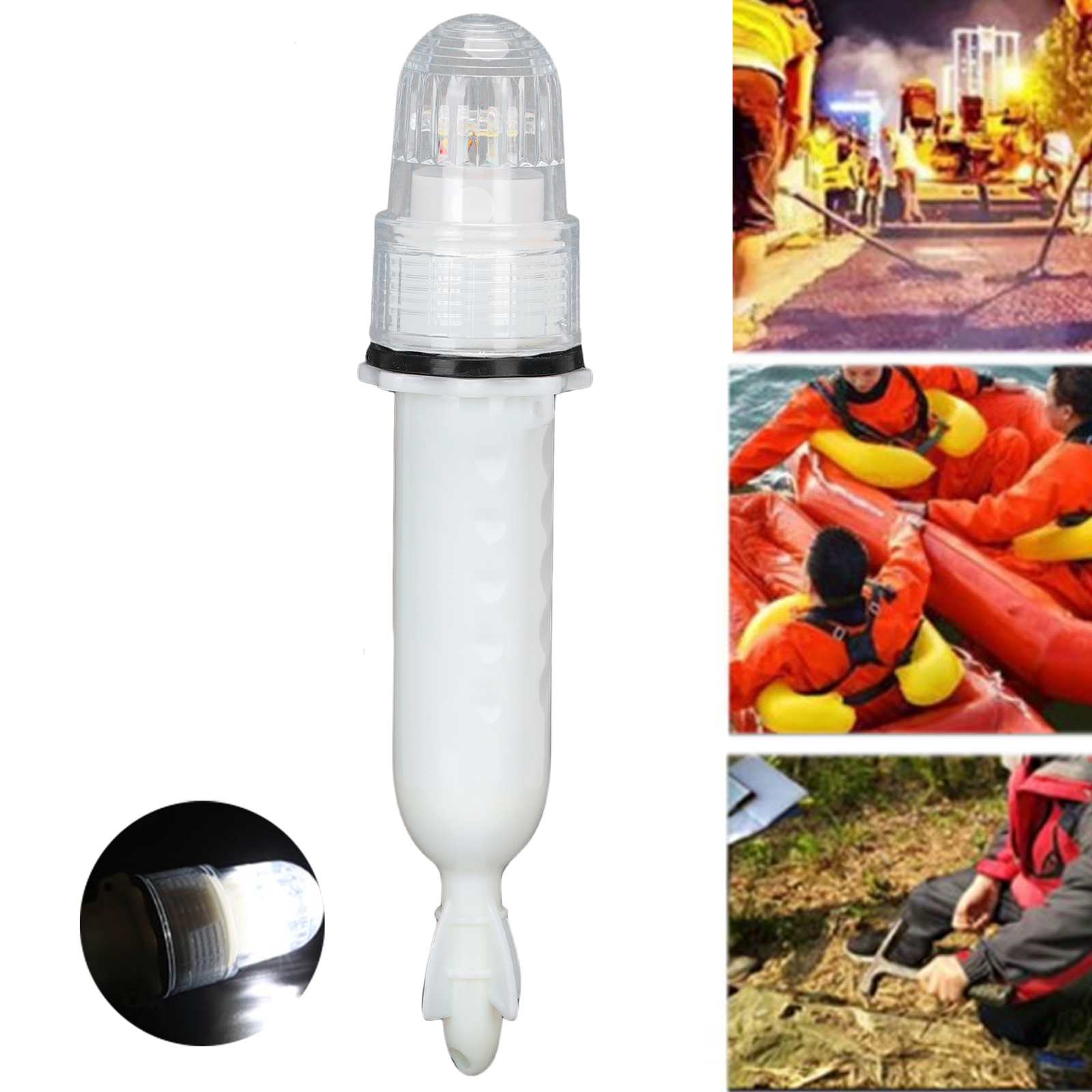 White LED Beacon Lamp Intelligent Light Control IP65 Waterproof for ...