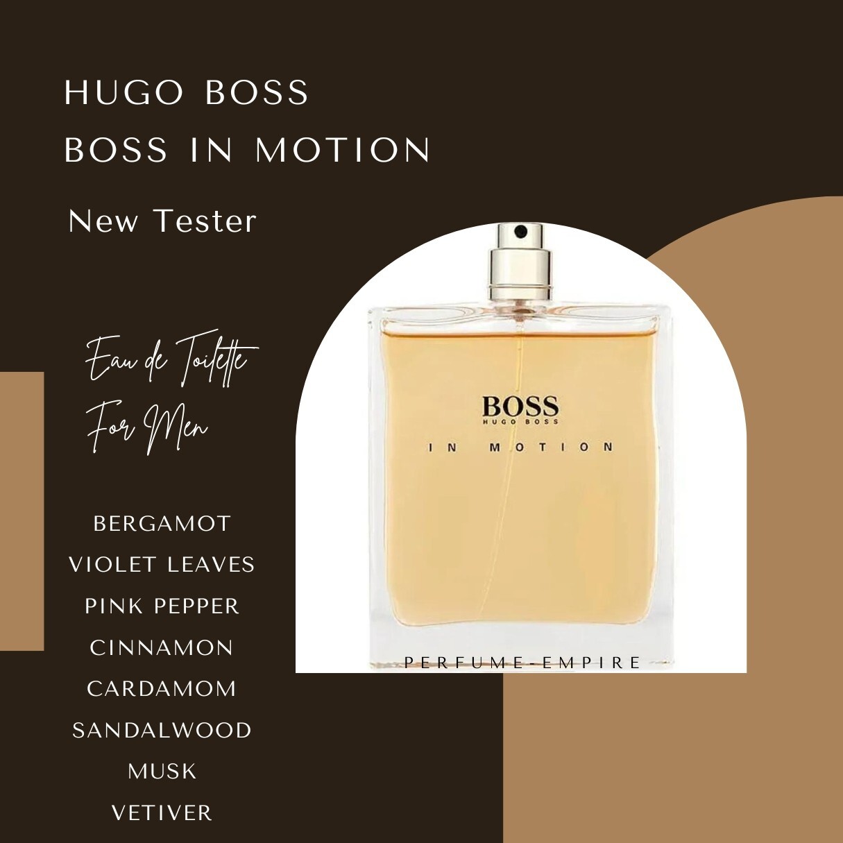 Boss In Motion by Hugo Boss cologne for men EDT 3.3 / 3.4 oz New Tester ...