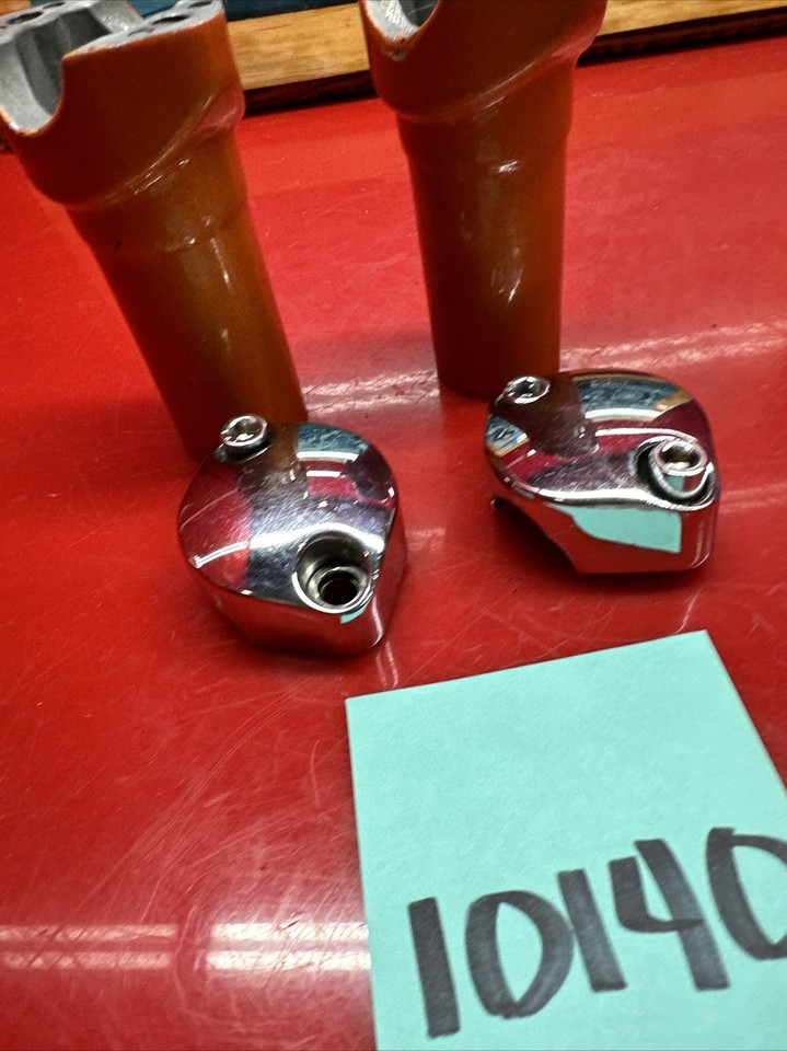 Harley Springer Softail Front Fork Riser BLEM handlebar Cap 4” Oem ...