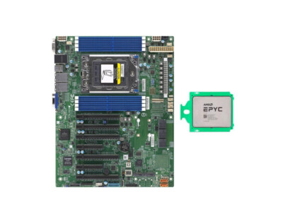 Supermicro H12SSL-i Motherboard + AMD EPYC 7B12 64C/128T 2.25-3.4ghz ...