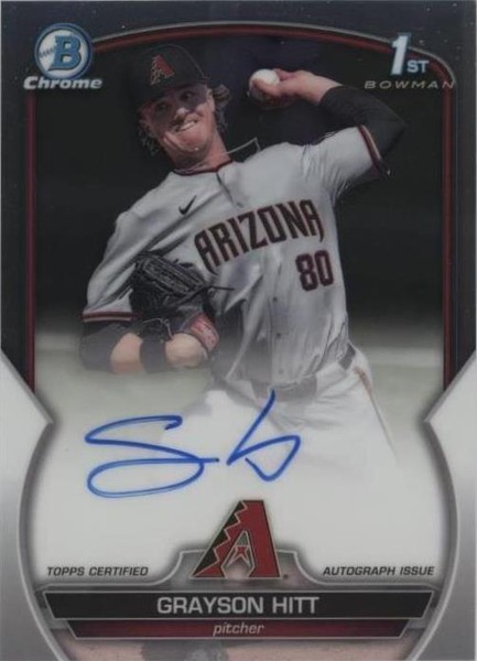2023 Bowman Draft - Chrome Prospect Autographs #CDA-GH Grayson Hitt (AU ...