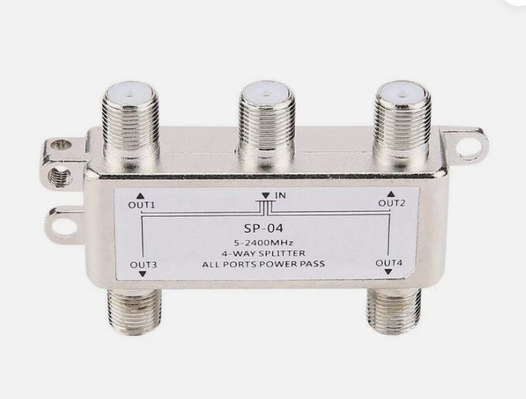 2 In 1 Out RF Coax CATV Combiner + 1 In 2 Out RF Cable Antenna Splitter ...