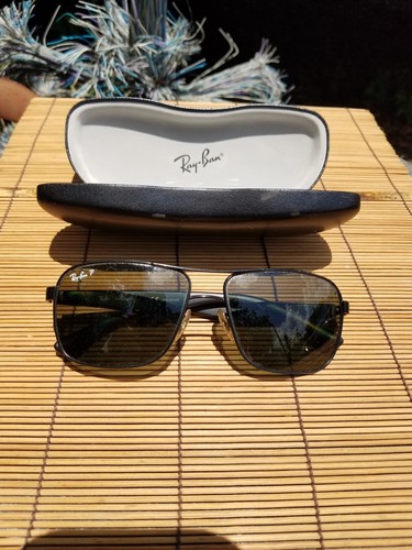 RAY BAN matte black/green POLARIZED RB3516 006/9A 59 sunglasses Pre ...