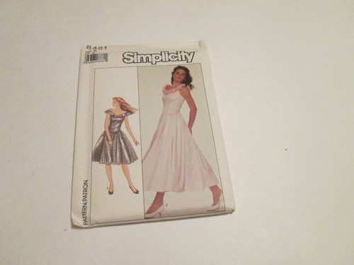 Vintage Simplicity Pattern #8481 Misses Princess Seam Dress Size 8 ...