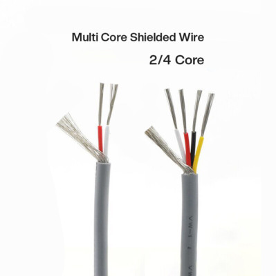 Multi Core Shielded Wire Signal Cable 2/4 Core 22/24/28 AWG - UL2547 | eBay