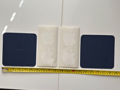 Authentic White Apple Stickers Bundle - 4 Stickers and 2 Apple Watch ...