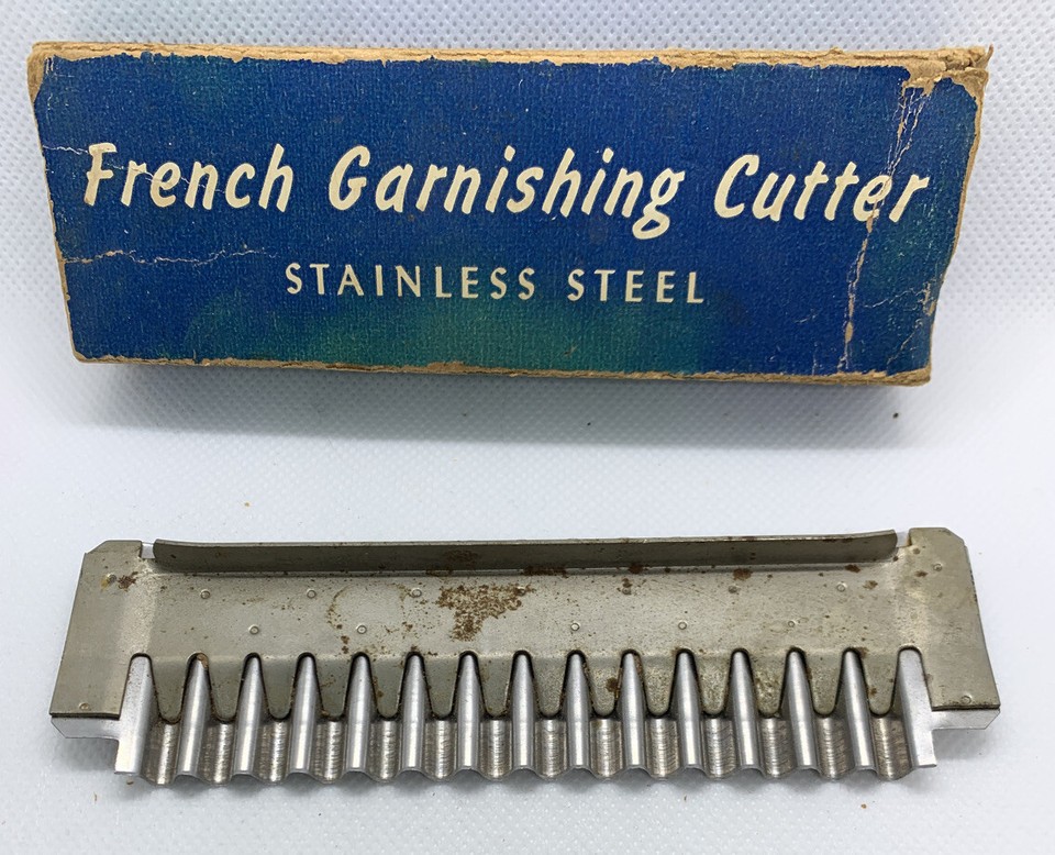 Vintage French Garnishing Cutter Slicer in Original Box ~ Stainless ...