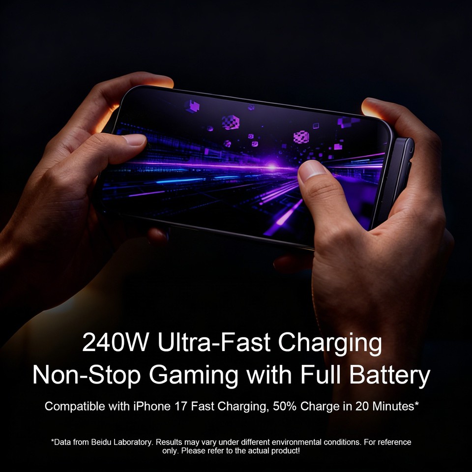 240W Super Fast Charging-Invisible Holder Charger Cable w/Stand Built ...