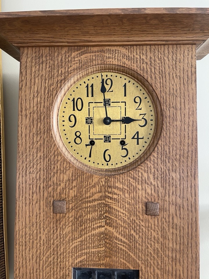 Rare 1991 Mechanical Movement Stickley Tall Mission Mantel Clock VGC 1 ...