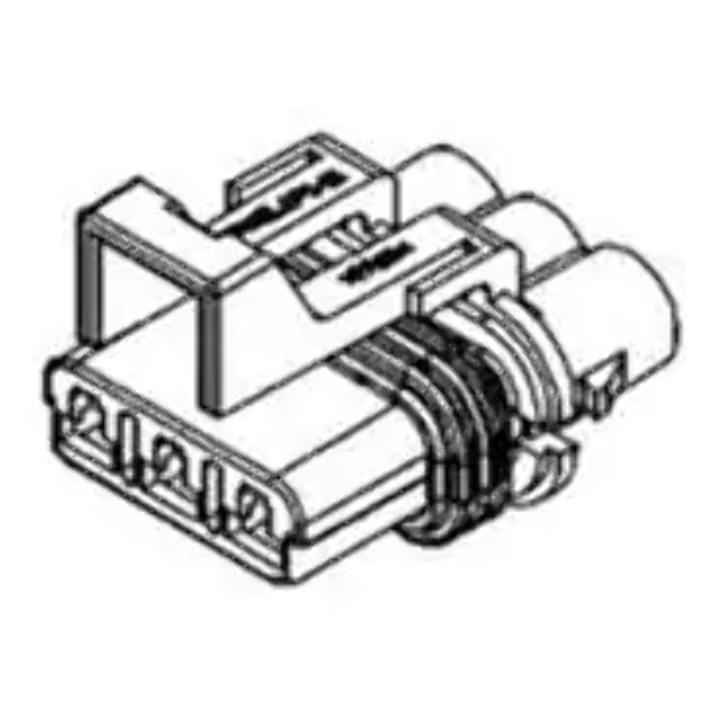 12040977 Automotive Connectors 3 Position Female 1 Row Crimp ST Cable ...