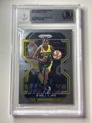 Jewell Loyd Signed 2022 Panini Prizm WNBA #77 BAS Auto Slab Storm Aces ...