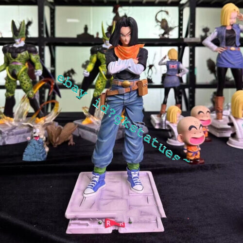 CPR Studio Dragon Ball Android 17 Resin Statue In Stock 1/6 Scale H30.5cm 2Heads | eBay