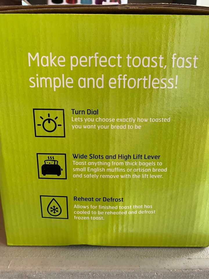 Brand New! Parini 2 Slice Bread Toaster, Breakfast, New In Box | eBay