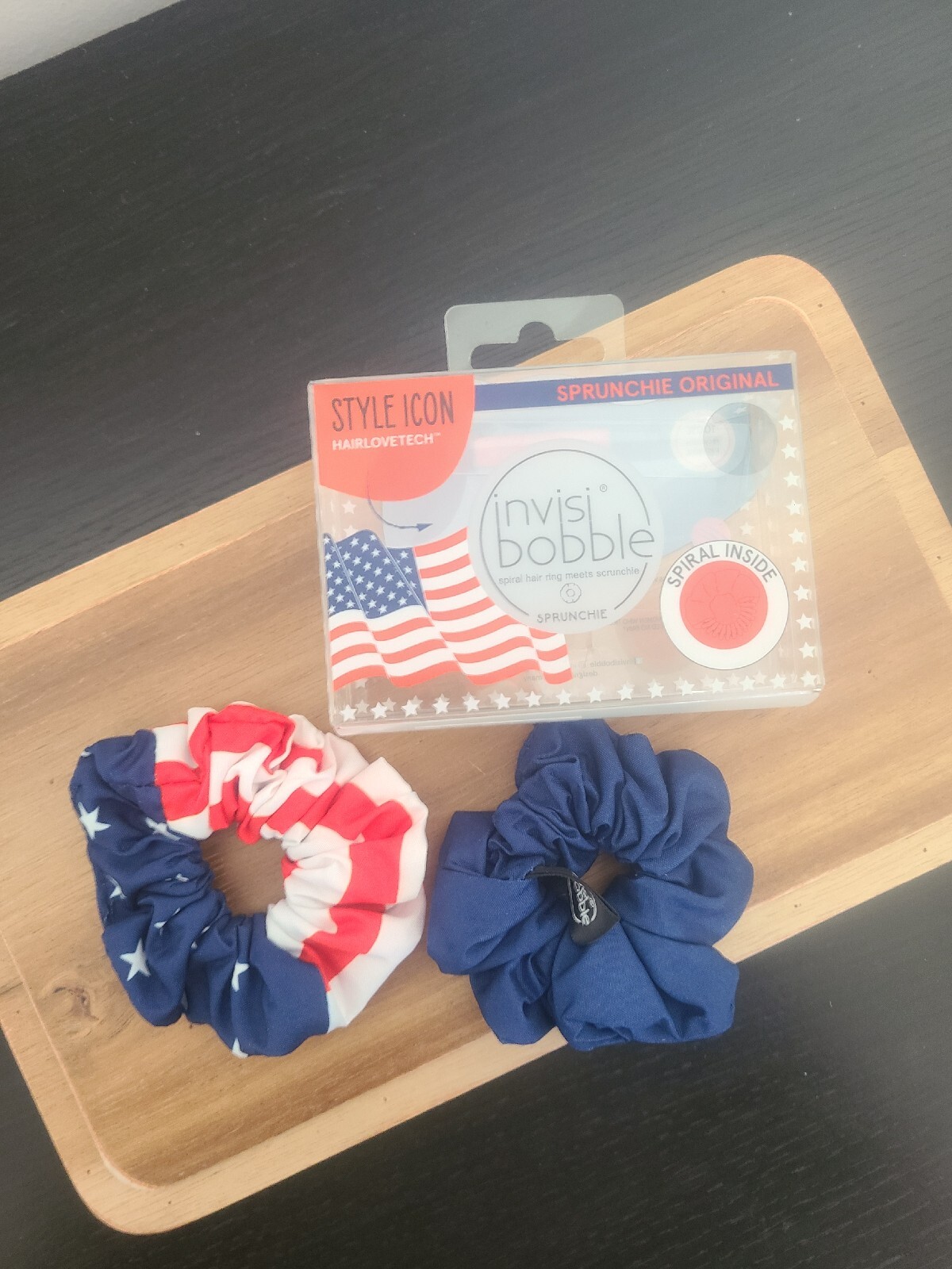 Invisibobble Patriotic Scrunchie with Spiral Inside, 2 Scrunchies ...