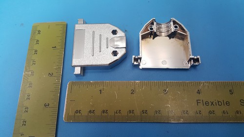 4 pcs D-SUB, Backshell, PLASTIC Shell with Grommets, NEW, LOT OF 4 Kit ...