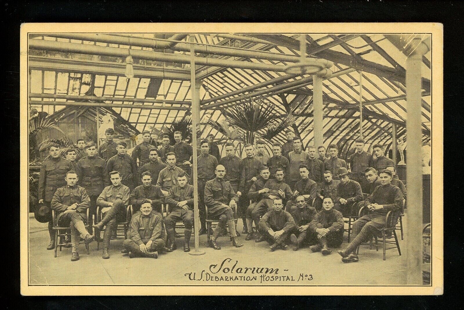 New York City NY postcard US Debarkation Hospital Building interior ...