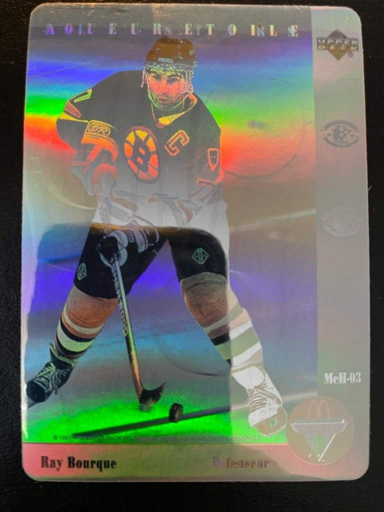 Ray BOURQUE 1991-92 HoloFoil Card Upper Deck McDonald #McH-03 Boston ...
