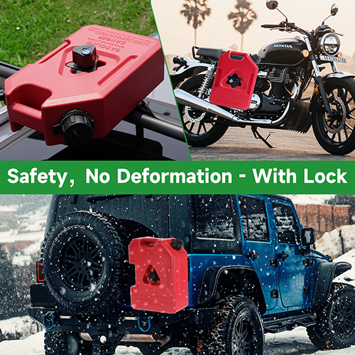 Fit for SUV ATV 3 Gallon 11.35L Red Just V Gas Can Transfer Tank Water ...