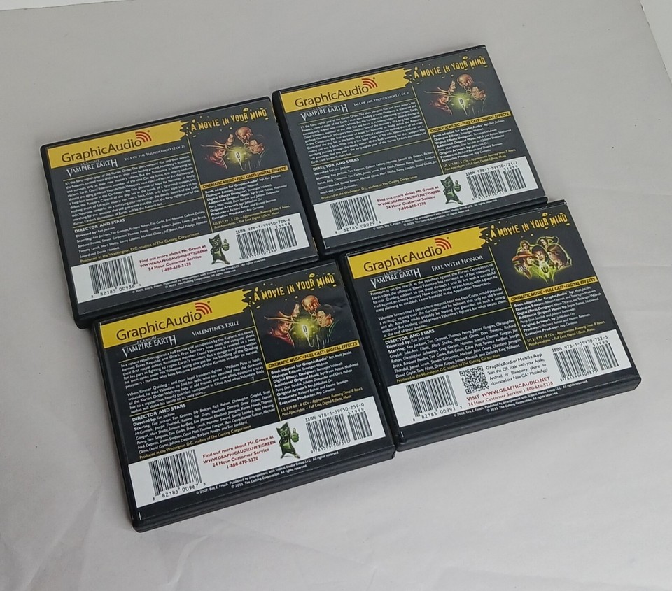 E.E. Knight Vampire Earth CD Lot Audiobook Thunderbolt Valentine's ...