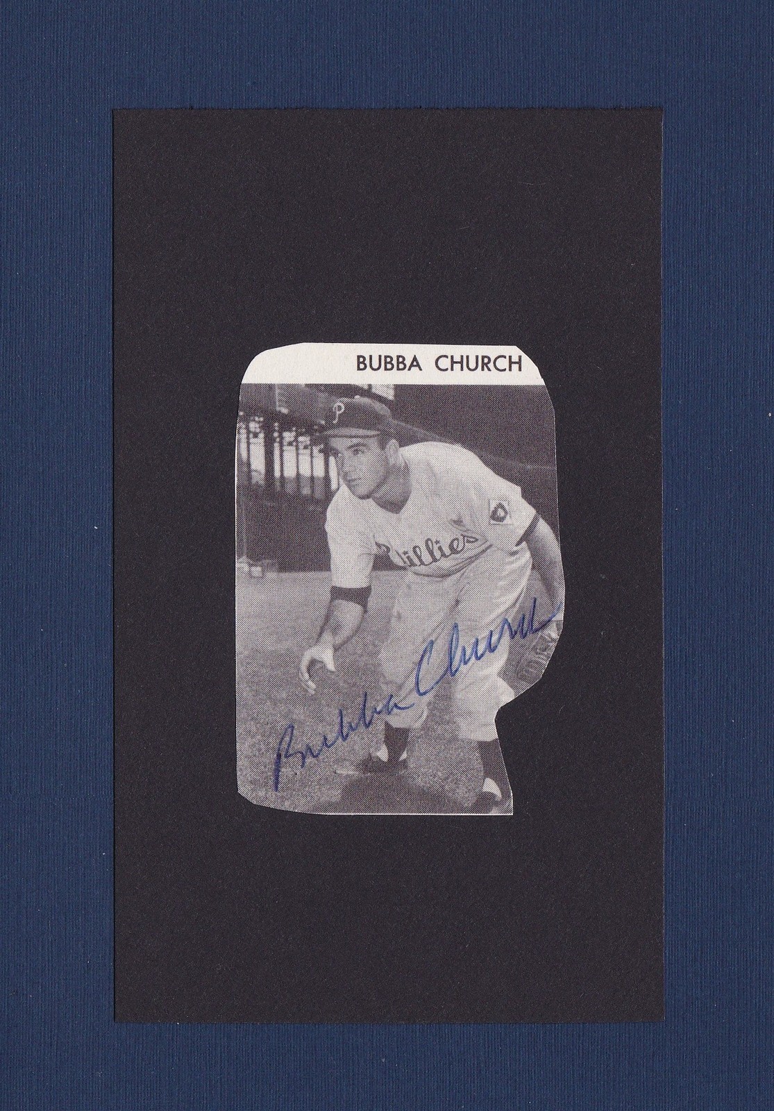 Bubba Church signed vintage Philadelphia Phillies magazine photo 1924 ...