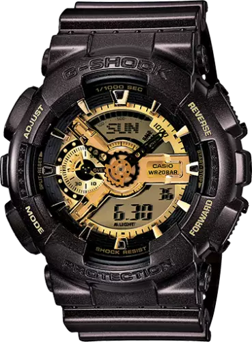 Casio G Shock Metal Covered Series Analog Digital Gold X