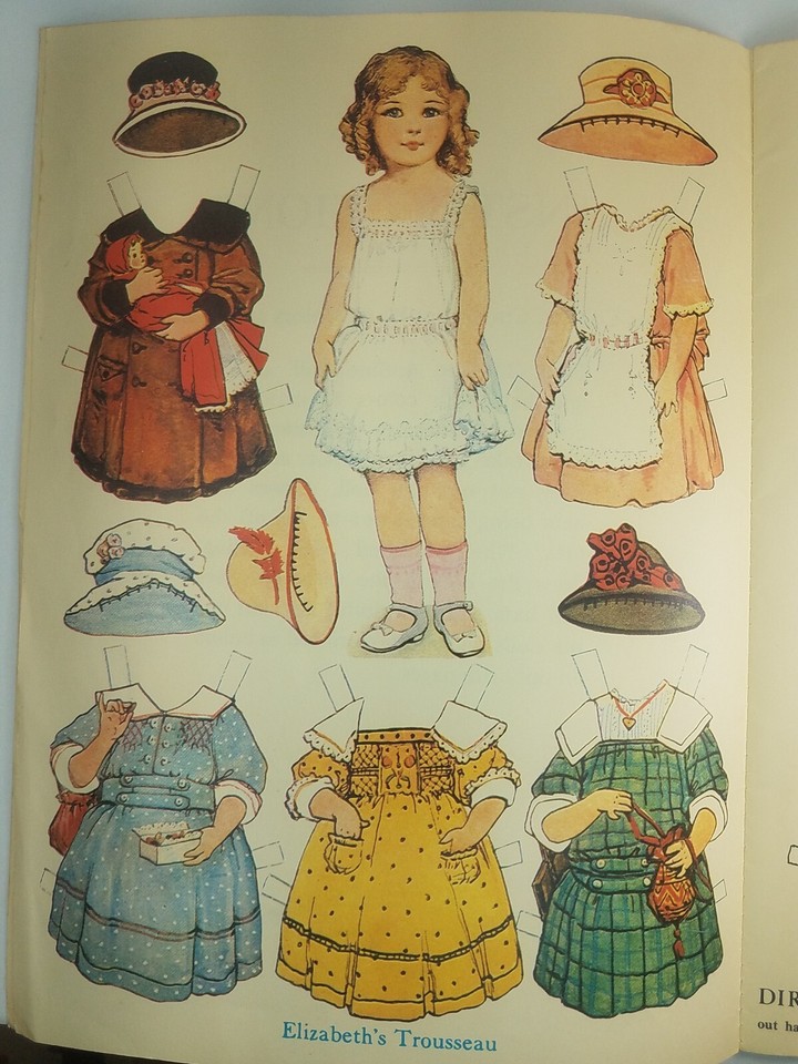 Paper Dolls Booklet: Dollies To Paint Cutout And Dress 1982, 8 Paper ...