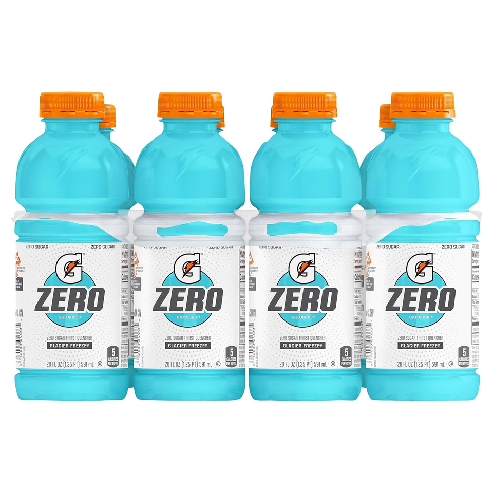 G Zero Cool Blue, Thirst Quencher Sports Drink, 20 Fl Oz Bottles, 8 ...