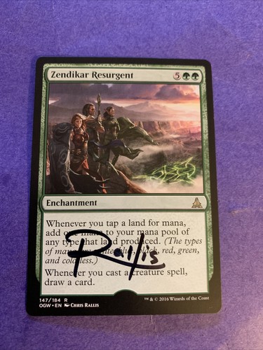 MTG Magic Zendikar Resurgent Signed Artist Proof X1 Oath Of The ...