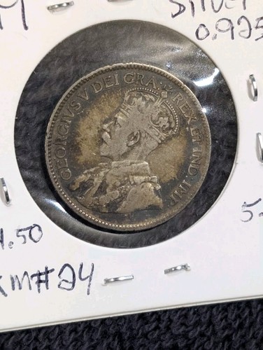1919 Canadian 25 Cent Quarter KM#24 Coin | eBay