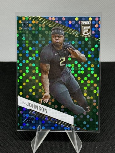 DJ Johnson RC - 2023 Donruss Elite #134 Green Disco- Carolina Panthers ...