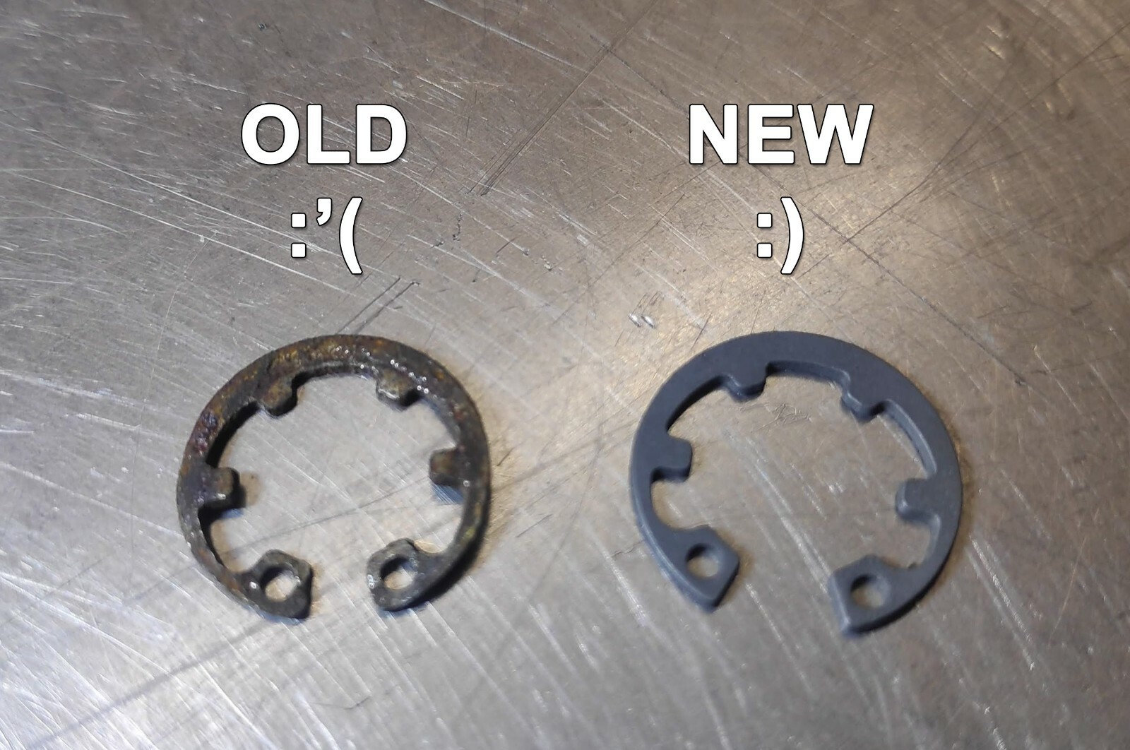 Rear brake master cylinder piston retaining clip KTM 950 / 990 ...