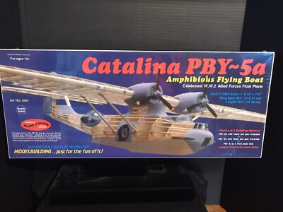 GUILLOWS 2004 CATALINA PBY-5a GIANT BALSA NON FLYING MODEL KIT-NIB-1/28 ...