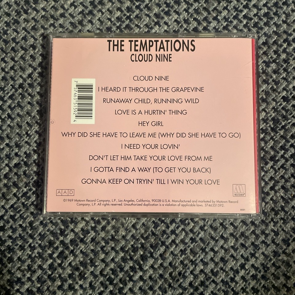 The Temptations - Cloud Nine - CD - Motown 3746351592 Rare! Very Good ...