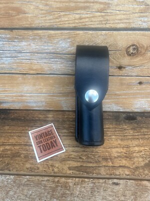 Ted Blocker Black Leather Flashlight Holder Powertac Tradesman M6 4 1/4 ...