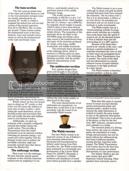 Infinity Monitor iia Speaker | eBay