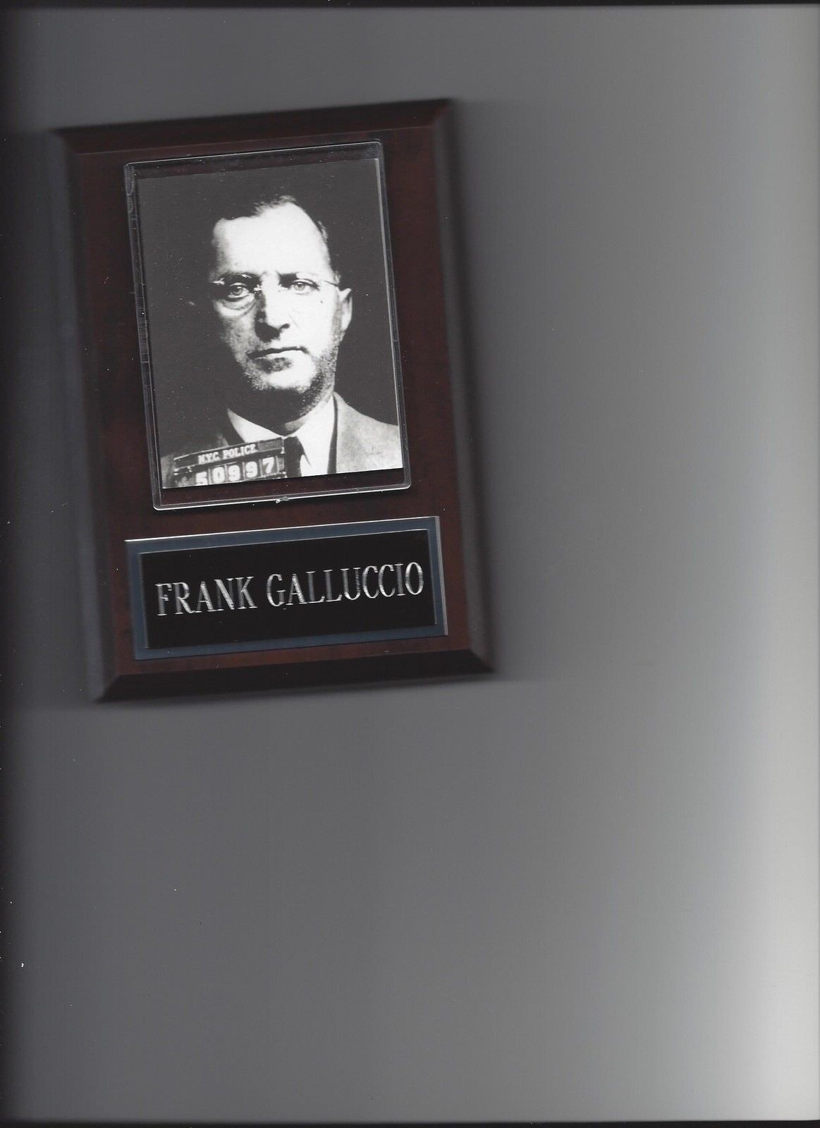 FRANK GALLUCCIO PLAQUE MAFIA ORGANIZED CRIME MOBSTER MOB MUG SHOT | eBay