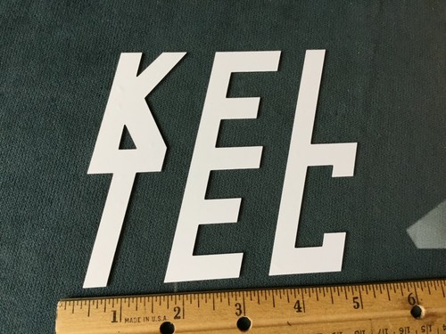 Kel Tec Transfer White Letters Firearms Decal Sticker | eBay