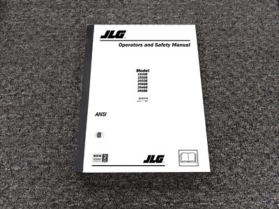 JLG 1532E 1932E 2033E 2046E 2646E 2658E Scissor Lift Safety Operator ...