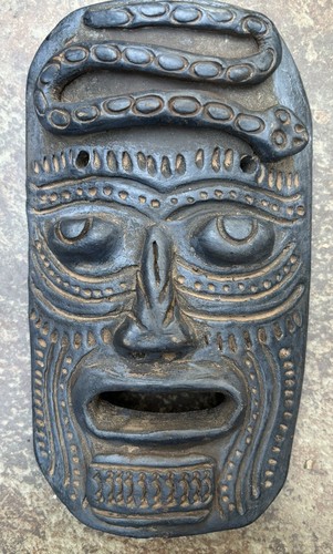 Guatemalan Mayan Clay Wall Mask with Snake 9” | eBay