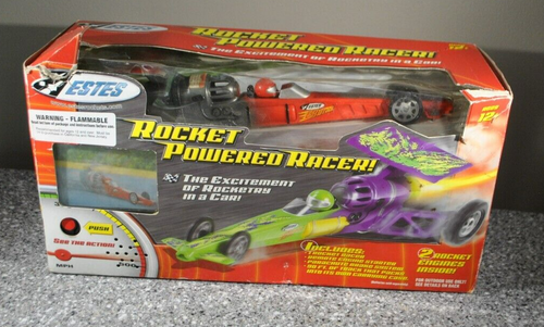 Estes Rocket Powered Dragster 2040 and Rare Rocketry In a Car Red ...