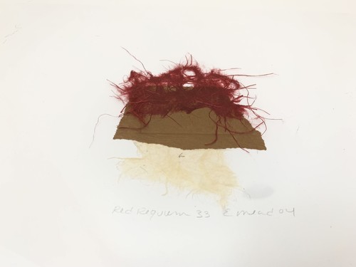 Elizabeth Mead Fiber Collage Painting Sculpture MID CENTURY Post Modern ...