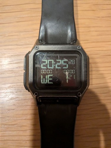NIXON The Regulus Digital Watch Black Rubber Band Mens Genuine ...