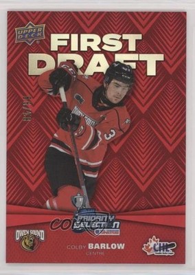 2021-22 Upper Deck CHL First Draft Red 81/99 Colby Barlow #FD-17 h8y | eBay