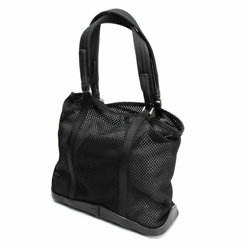 Used Prada Mesh Tote Bag Black Ladies | eBay