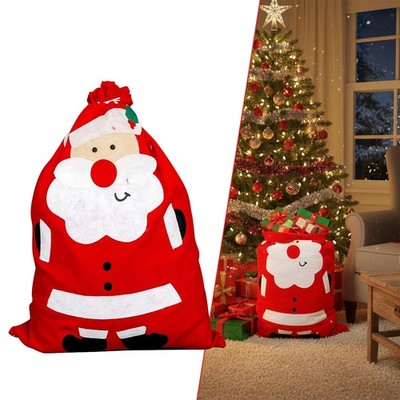 Large Christmas Sacks 60cm 100cm Santa Sack Felt Stocking Bag Xmas ...