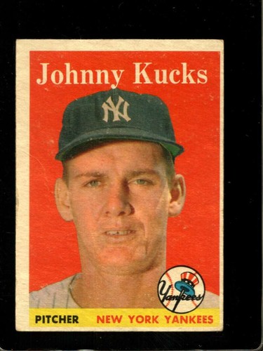 1958 TOPPS #87 JOHNNY KUCKS GOOD YANKEES *NY0526 | eBay