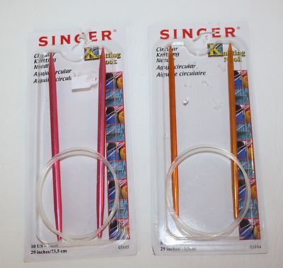 Singer Circular Knitting Nook needles 8 and 1 US 29 inches new Metal | eBay