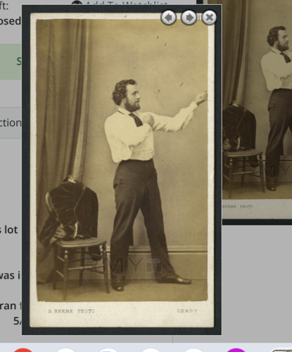 1870's Bare Knuckle Boxer-Early Pugilist in Fight Pose-CDV Richard ...